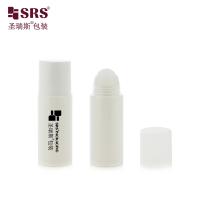 China PET 50ML 60ML 90ML Round Shape Plastic Deodorant Gel Roller Ball Bottle for sale