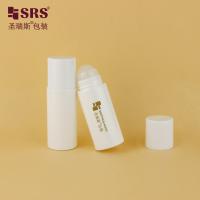 China PET 50ML 60ML 90ML Round Shape Plastic Deodorant Gel Roller Ball Bottle for sale