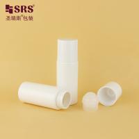 China PET 50ML 60ML 90ML Round Shape Plastic Deodorant Gel Roller Ball Bottle for sale