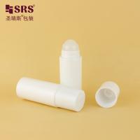 China PET 50ML 60ML 90ML Round Shape Plastic Deodorant Gel Roller Ball Bottle for sale
