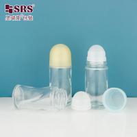 China BLPG 50ML 60ML Empty Thick Wall Mold Glass Roll On Bottle For Cool Gel No Leakage for sale