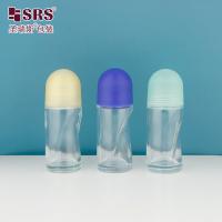 China BLPG 50ML 60ML Empty Thick Wall Mold Glass Roll On Bottle For Cool Gel No Leakage for sale