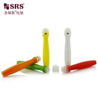 China SRS8447 15ML Waist Shape PETG Eye Serum Anti-Itch Liquid Roll On Bottle Customized Color for sale