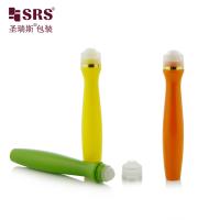China SRS8447 15ML Waist Shape PETG Eye Serum Anti-Itch Liquid Roll On Bottle Customized Color for sale