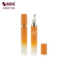 China LR001 Luxury Empty Double Wall Acrylic Roll On Bottle Applicator For Eye Lotion Serum for sale