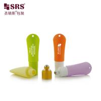 China KG2-20ML Tube Shape HDPE Bottle With Hole Rope For Anti-Itch Liquid Roller Ball Bottle for sale