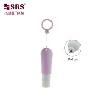 China KG2-20ML Tube Shape HDPE Bottle With Hole Rope For Anti-Itch Liquid Roller Ball Bottle for sale