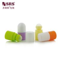 China RPPC 30ml Cute Round PP PCR Recycled Plastic Roll On Deodorant Gel Bottle for sale