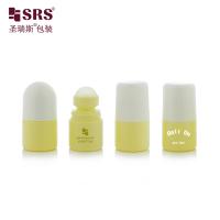 China RPPC 30ml Cute Round PP PCR Recycled Plastic Roll On Deodorant Gel Bottle for sale