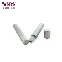China RPA 15ML Metalic Silver PP PCR Bottle With Steel Roller Ball Aluminum Cap Cosmetic Applicator for sale