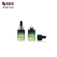 China PAG018 15ML Luxury Thick Wall Glass Bottle With Dropper Lid For Serum for sale