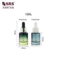 China PAG018 15ML Luxury Thick Wall Glass Bottle With Dropper Lid For Serum for sale