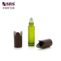 China BLPY 10ml Glass Roll On Bottle with Special Shape Cap Perfume Roller Bottle for sale