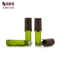China BLPY 10ml Glass Roll On Bottle with Special Shape Cap Perfume Roller Bottle for sale
