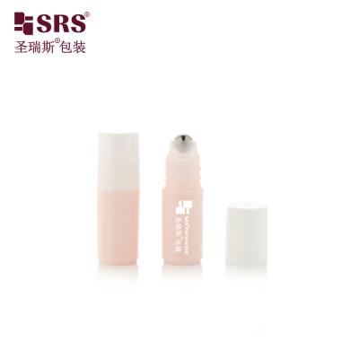China Portable 3ml Refillable Plastic Roller Bottle, Empty Roll‑on Vial With Plastic Cover & Steel Ball for sale
