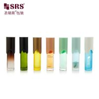 China BLPY 10ML Painted Frosted Color Glass Bottle With Roller Steel Ball For Essential Oil for sale