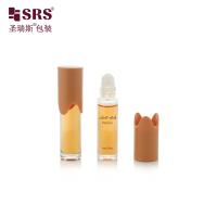 China BLPY 10ml Empty Glass Roll On Bottle with Special Shaped Cap for Essential Oil for sale