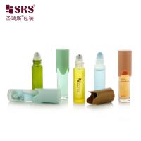 China BLPY 10ml Empty Glass Roll On Bottle with Special Shaped Cap for Essential Oil for sale