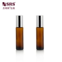 China 10ml Glass Roller Bottle Amber/ Clear Glass Roll On Bottle Designed with Leak Proof Steel Roller Ball for Essential Oil and Fragrance for sale