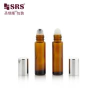 China 10ml Glass Roller Bottle Amber/ Clear Glass Roll On Bottle Designed with Leak Proof Steel Roller Ball for Essential Oil and Fragrance for sale