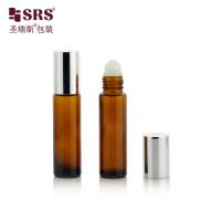 China 10ml Glass Roller Bottle Amber/ Clear Glass Roll On Bottle Designed with Leak Proof Steel Roller Ball for Essential Oil and Fragrance for sale