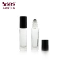 China SRS Glass Roller Bottle 8ml Leak Proof Clear Glass Roll On Bottle with Steel Roller Ball for Perfume Essential Oil Fragrance for sale