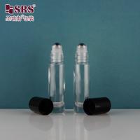 China SRS Glass Roller Bottle 8ml Leak Proof Clear Glass Roll On Bottle with Steel Roller Ball for Perfume Essential Oil Fragrance for sale