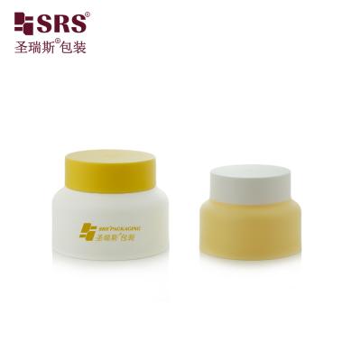 China SRST 30g 50g 80g 100g Double Wall Plastic PP Cream Jar Container Cosmetic Packaging Wholesale for sale