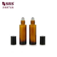 China Molded Glass Roll On Bottle 15Ml Multiple Roller Balls Caps for Essential Oil Perfume Nail Care Oil for sale