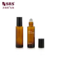 China Molded Glass Roll On Bottle 15Ml Multiple Roller Balls Caps for Essential Oil Perfume Nail Care Oil for sale
