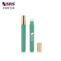 China Slim 10ml Plastic Roller Ball Bottle, Cosmetic Roll‑on Packaging With Aluminum Cap for sale