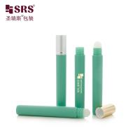 China Slim 10ml Plastic Roller Ball Bottle, Cosmetic Roll‑on Packaging With Aluminum Cap for sale