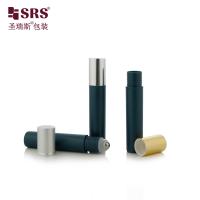 China Custom 12 ML Cosmetic Plastic Roller Bottle Metal Steel Ball Aluminum Lid Packaging Container for sale