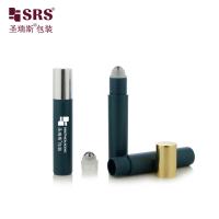 China Custom 12 ML Cosmetic Plastic Roller Bottle Metal Steel Ball Aluminum Lid Packaging Container for sale