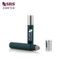 China Custom 12 ML Cosmetic Plastic Roller Bottle Metal Steel Ball Aluminum Lid Packaging Container for sale