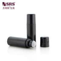 China RPPD-90ML Custom Black PP PCR Roll On Deodorant Gel Cooling Relief Bottle for sale