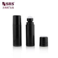 China RPPD-90ML Custom Black PP PCR Roll On Deodorant Gel Cooling Relief Bottle for sale
