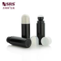 China RPPD 3 oz Customized Black Bottle With Dome Cap For Men Cooling Relief Gel Roller Bottles for sale