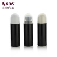 China RPPD 3 oz Customized Black Bottle With Dome Cap For Men Cooling Relief Gel Roller Bottles for sale
