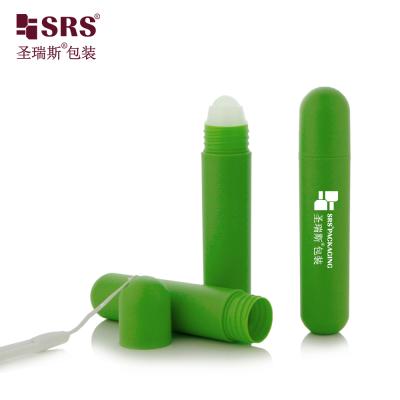China Pcr Pp Plastic Roll On Bottle Portable With Lanyard For Deodorant Anti Itch Pain Relief Liquid for sale