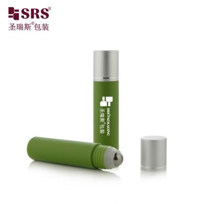 China Wholesale 30ml Refillable Plastic Roll‑on Bottle Steel Ball Aluminum Cap For Perfume Deodorant Oil for sale