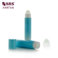 China Custom Logo Empty 20 ML Plastic Roll‑on Container Cosmetic Oil Bottle With Plastic Ball for sale