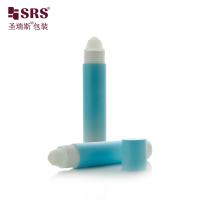 China Custom Logo Empty 20 ML Plastic Roll‑on Container Cosmetic Oil Bottle With Plastic Ball for sale