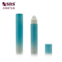 China Custom Logo Empty 20 ML Plastic Roll‑on Container Cosmetic Oil Bottle With Plastic Ball for sale