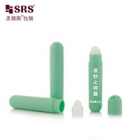 China RPPG 25ML Round Bottom PP Matte Finished Roll On Bottle With Dome Cap for sale