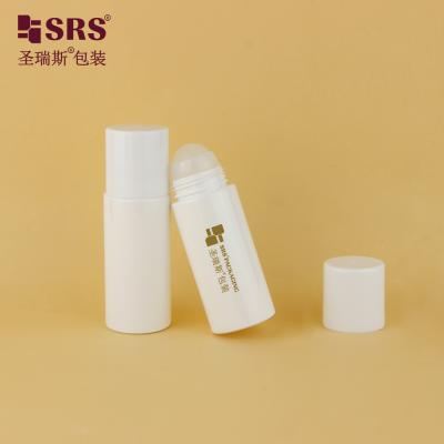 China Recyclable PET Roll On Bottle 60ml  Cosmetic Container For Essential Oil Deodorant Body Serum Packaging for sale