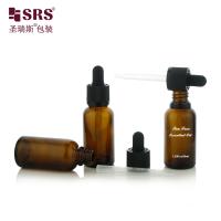 China D006 15ml 30ml 50ml Glass Bottle With Child Resistant Dropper Lid For Essential Oil for sale