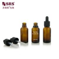 China D006 15ml 30ml 50ml Glass Bottle With Child Resistant Dropper Lid For Essential Oil for sale