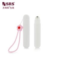 China 25ml Empty Plastic Roll-on Bottle Round Bottom with Round Cap and Steel Ball for sale