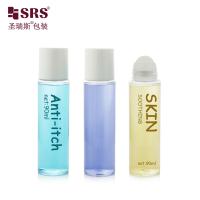 China 90ml PET Roll On Bottle Leak Proof Empty Container for Body Oil Deodorant Skincare for sale
